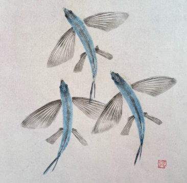 Tobiuo (𩹉, Flying fish). | Nanoniele | MakiokaFufudo